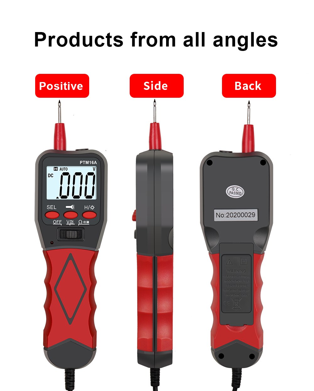 Digital Multimeter Pen Type with Non Contact 600V ... – Vicedeal