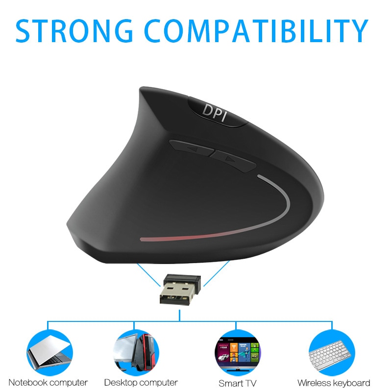 Ergonomic Vertical five-generation Mouse Wireless ... – Vicedeal