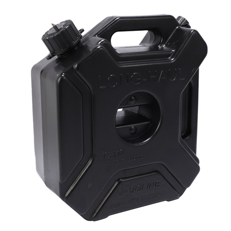 Black 5L Car and Motorcycle Fuel Spare Fuel Tank P... – Grandado