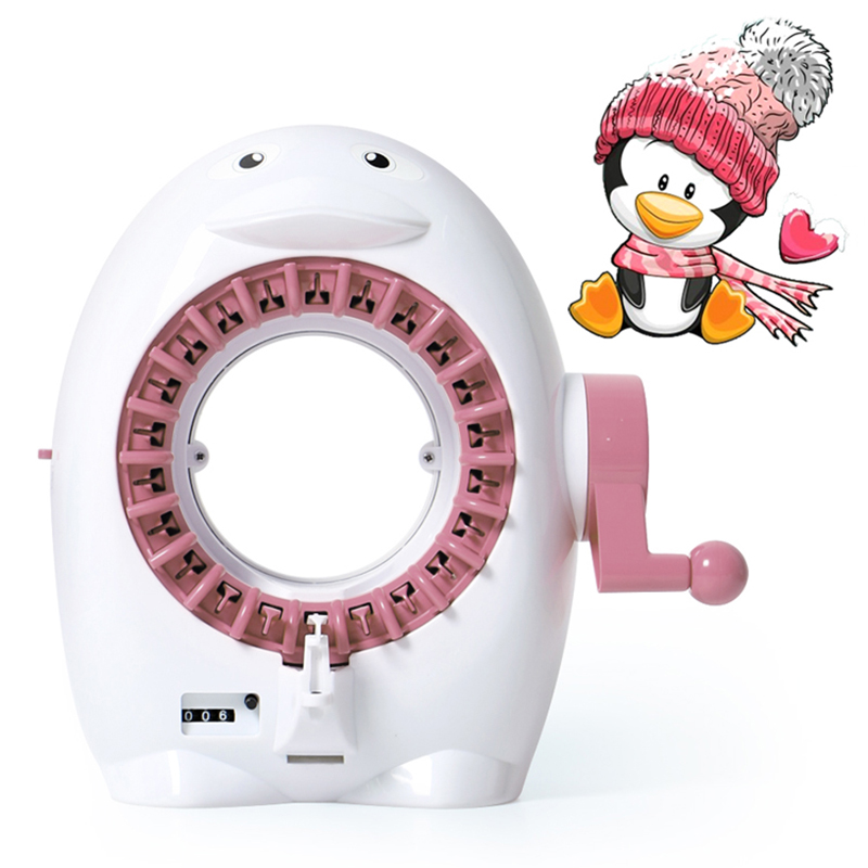 22 Needles Vertical Hand Knitting Machine with Row... – Grandado