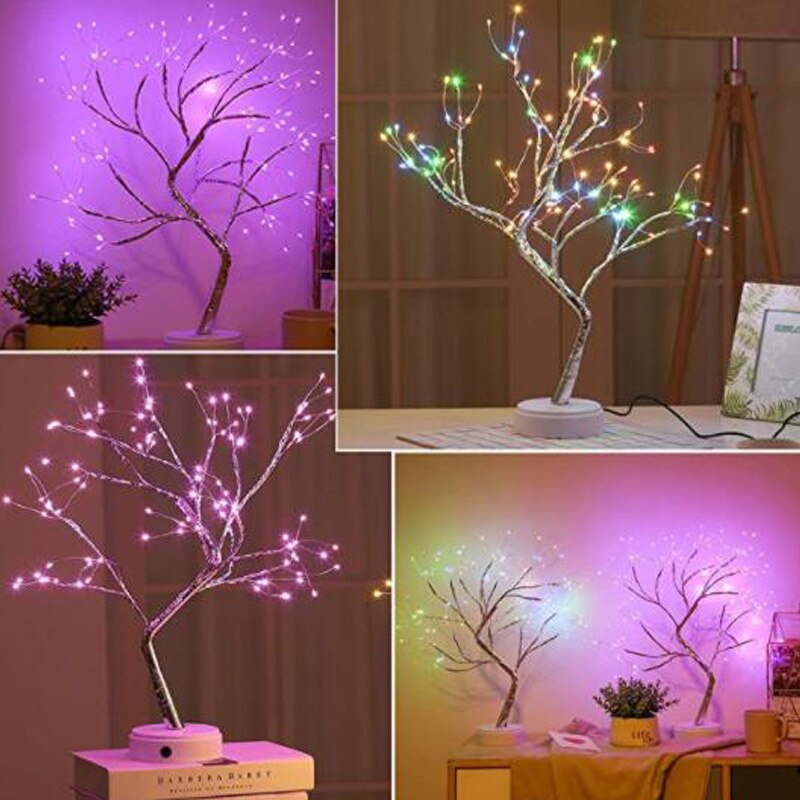 Diy Creatieve Koperdraad Boom Licht 108 Usb Kleine... – Vicedeal