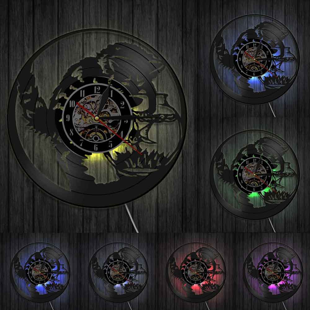 Kattenvissen in een vissenkom vinyl lp-plaat wandk... – Vicedeal