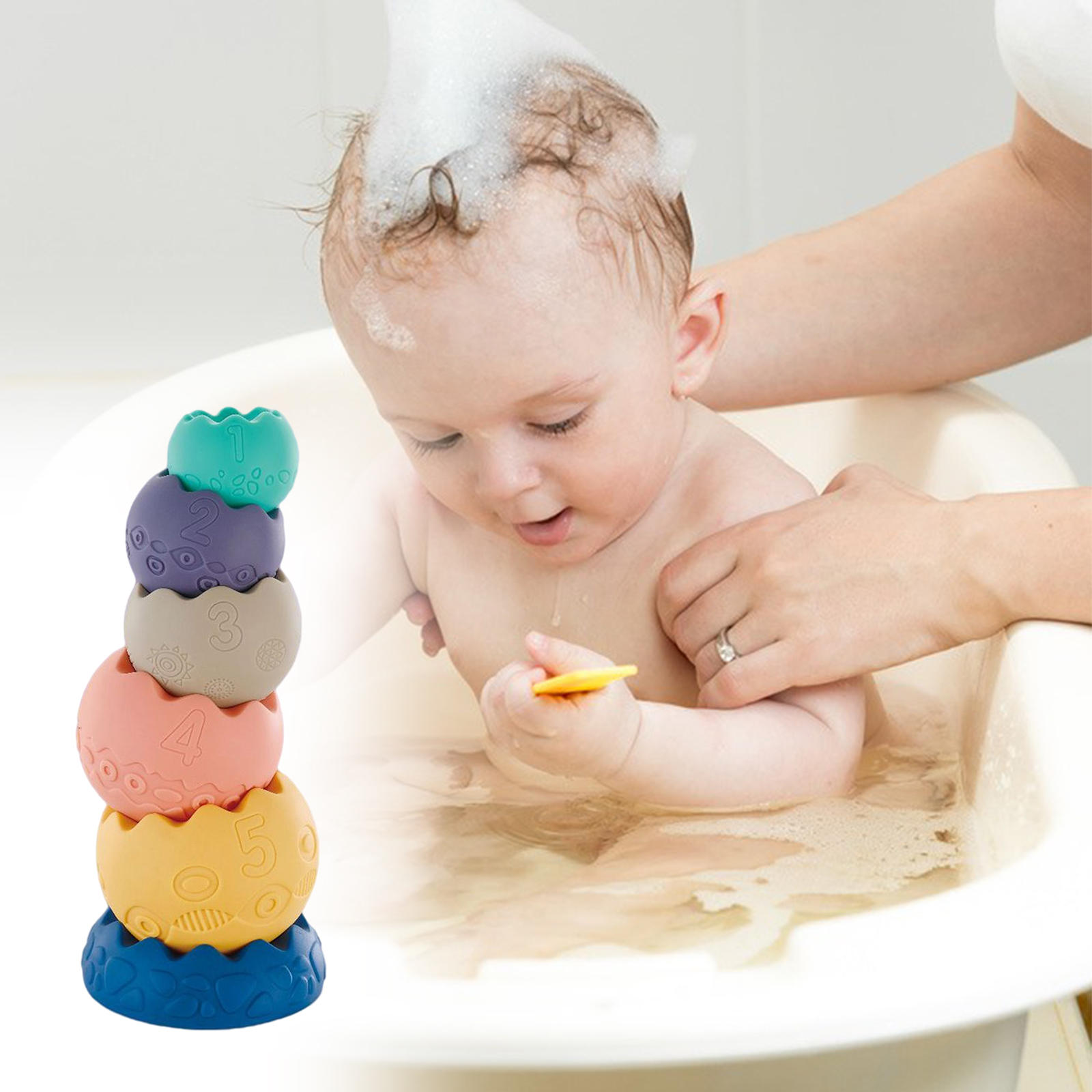 Baby Nesting Circle Toy Stack Rings Toy Stacker Se... – Grandado