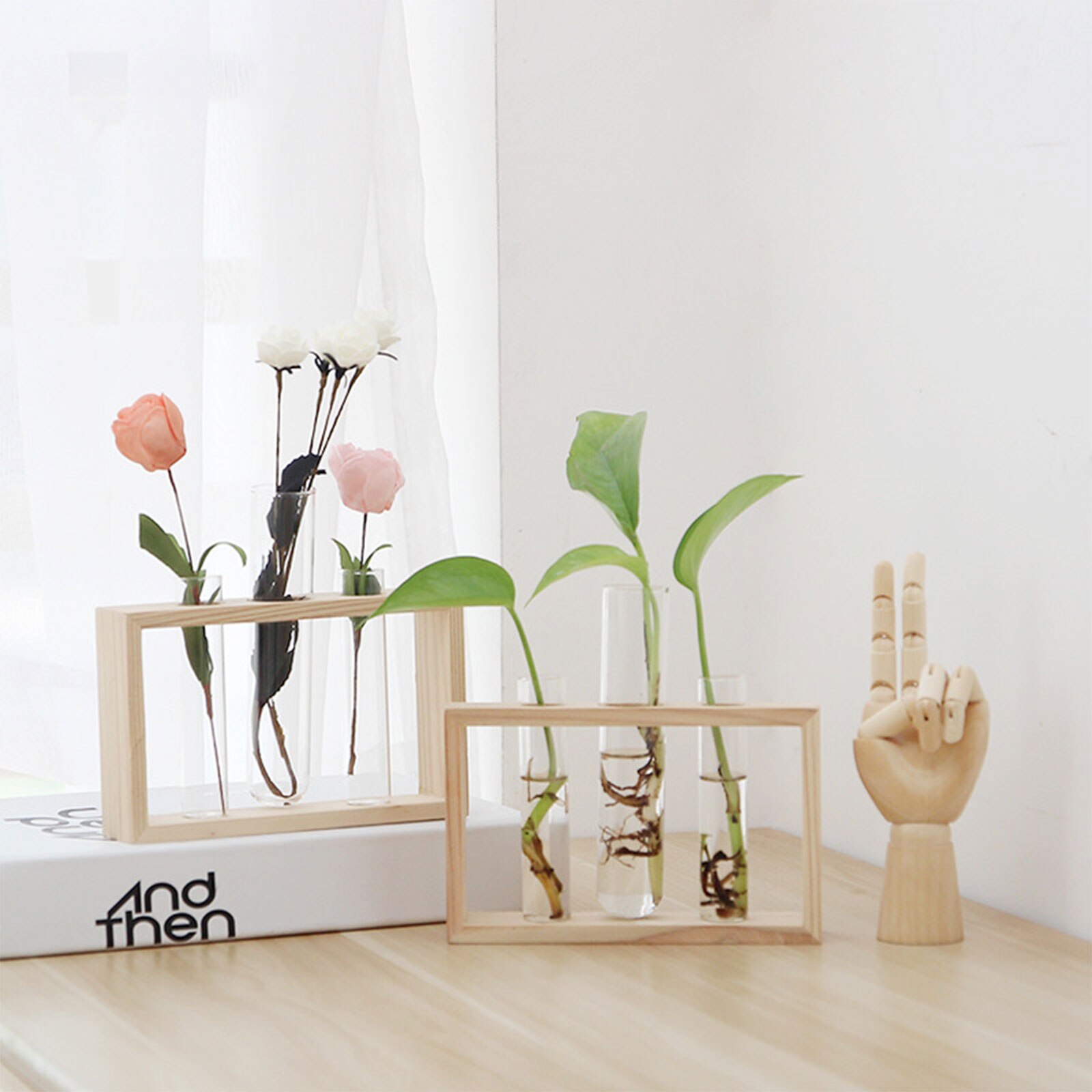 3 Test Tubes Glass Planter Terrarium Flower Vase w... – Grandado