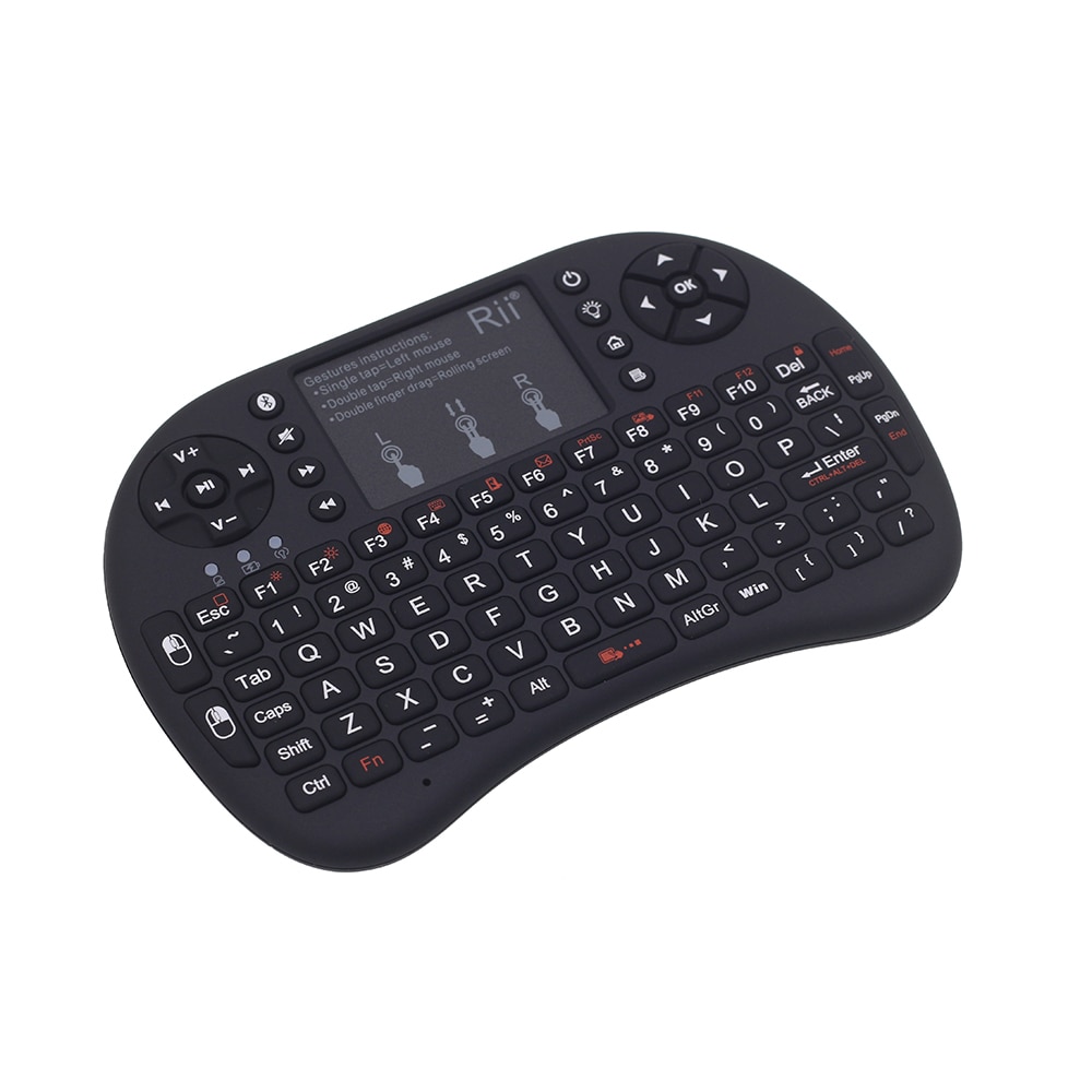 Rii I8 Backlit Mini Bluetooth Keyboard Air Mouse Grandado