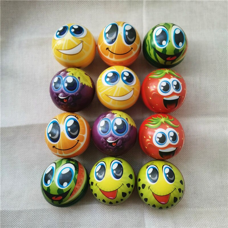 6.3cm Anti Stress Stress Balls Coloful Cute Fruits... – Grandado