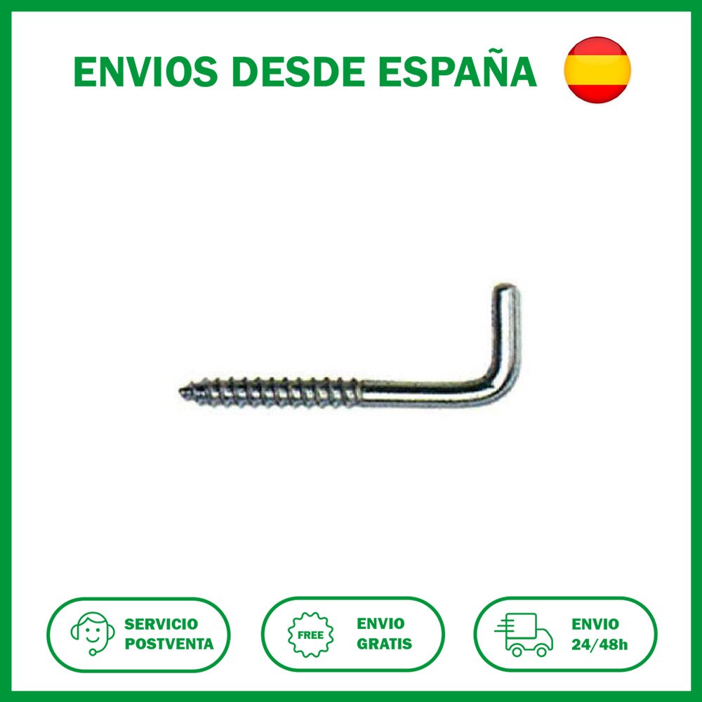 Alcayata Rosca Cincada (100 Uni) Fer 21 X 70 Mm – Grandado