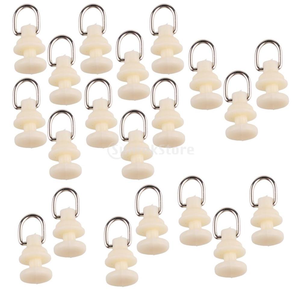 20 Pcs Curtain Track Glider Rail Runner Sliding Ro... – Grandado