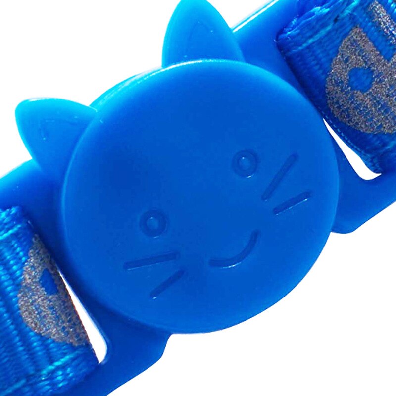 Adjustable Cat Collar Cute Fishbone Print Breakawa... – Grandado