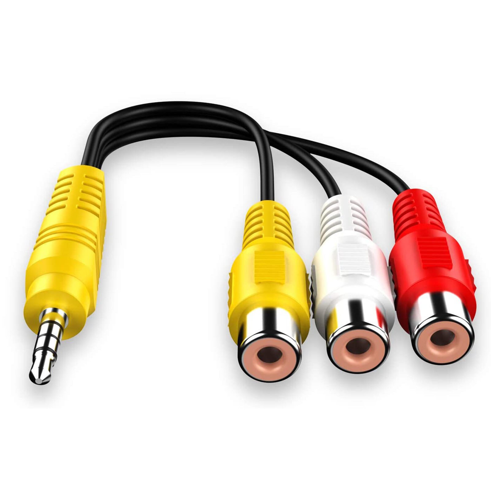 3.5Mm Naar 3 Rca Kabel Video Component Av Adapter ... – Vicedeal