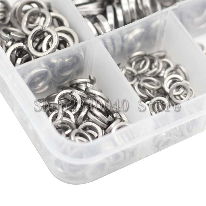 360pcs Spring Washer Assortment Kit stainless stee... – Grandado