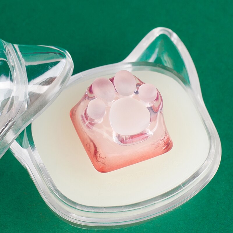 Personality Transparent Resin Kitty Paw Artisan -C... – Grandado