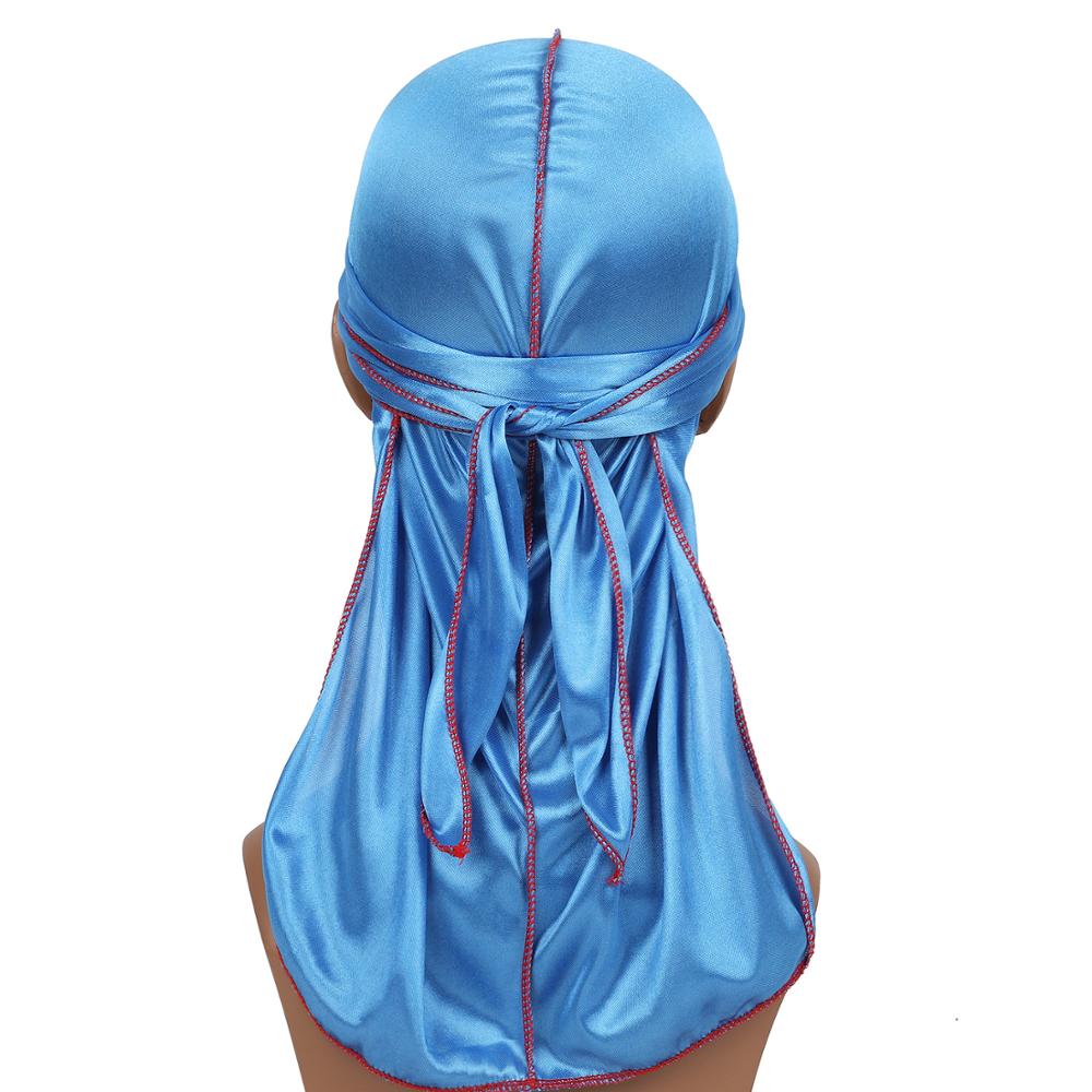 Silkeslen durags herr turban bandanas huvudbonader... – Vicedeal