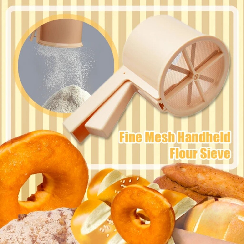 Fine Mesh Handheld Flour Sieve Semi-Automatic Stra... – Grandado