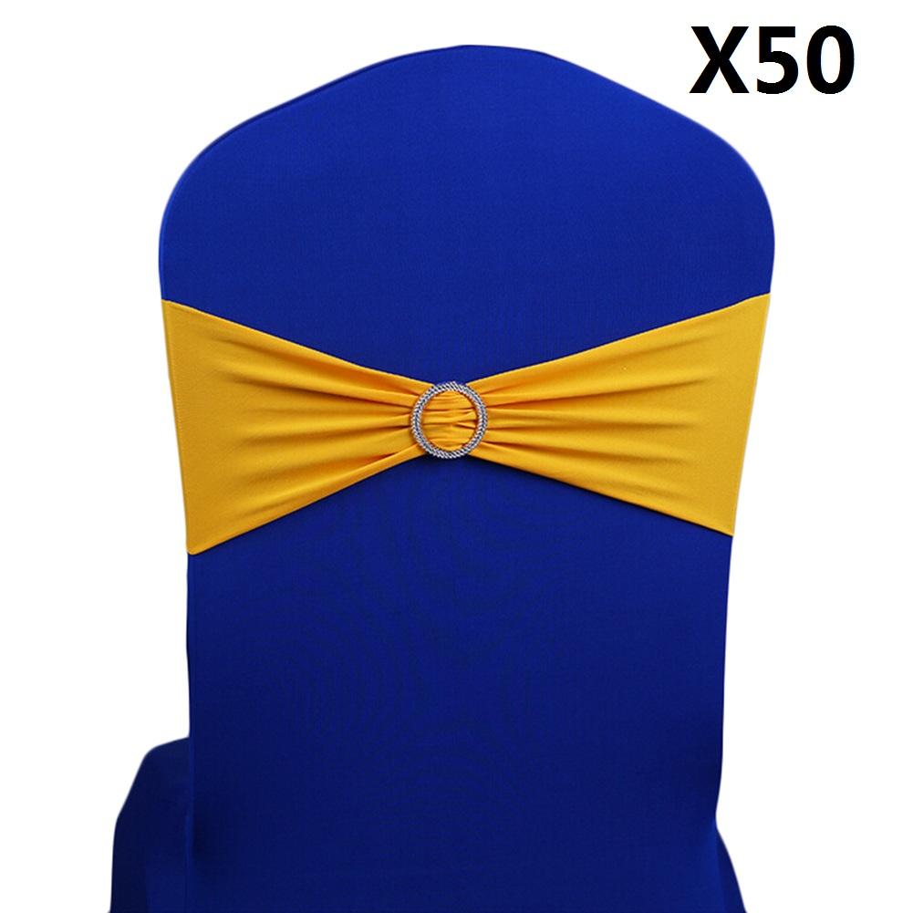 50PCS Chair Bands Spandex Elastic Bows From The Ba... – Grandado