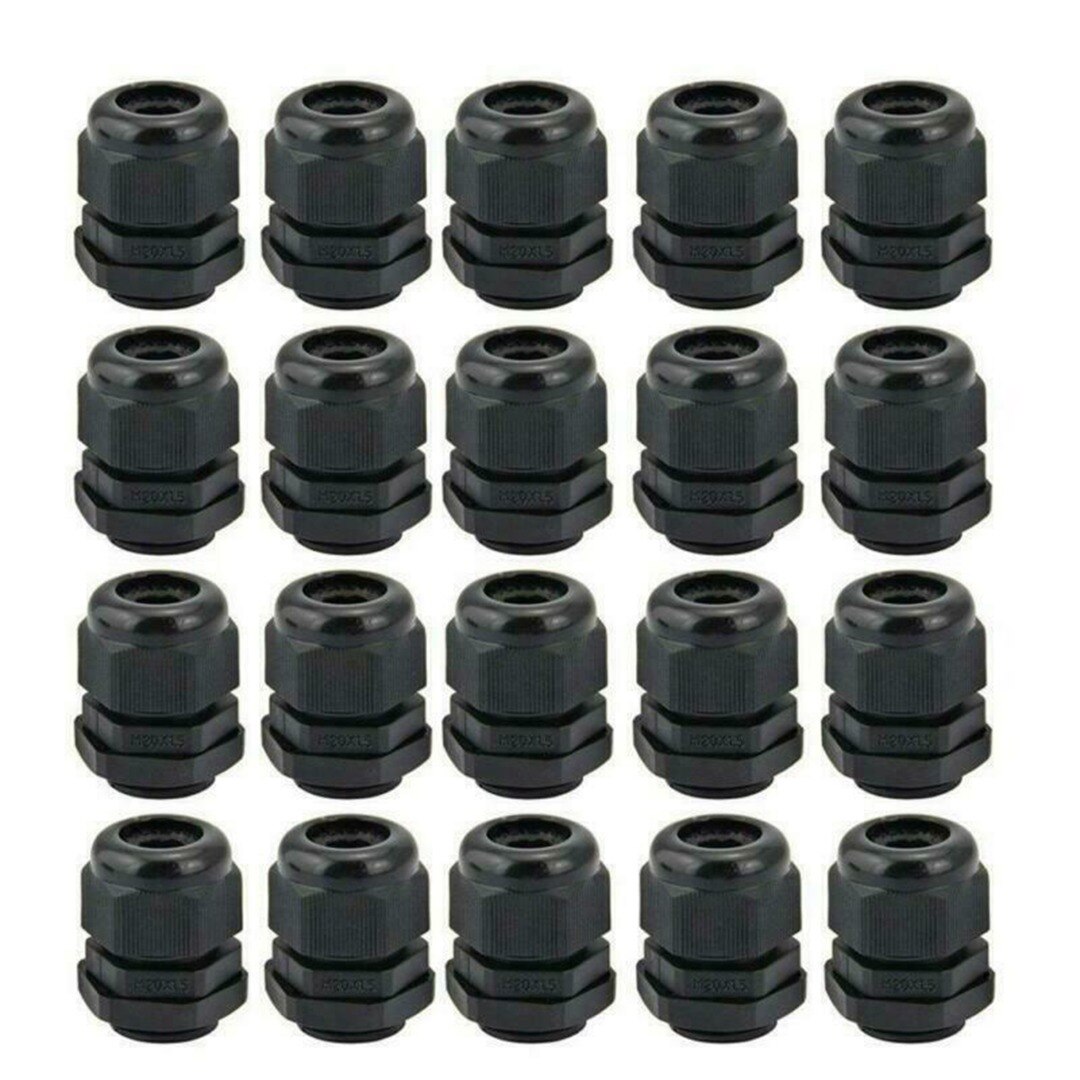 20pcs M20 Nylon Plastic Cable Gland 6mm-12mm PG9 P... – Grandado