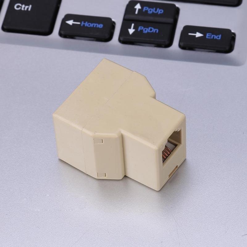 Nuttig 1 naar 2 RJ11 Vrouwelijke Telefoon Wire Spl... – Vicedeal