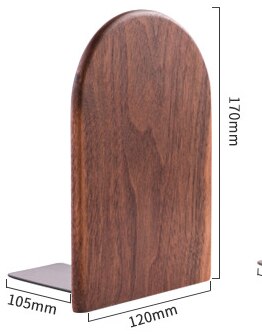 Beech Black Walnut Solid Wood Bookend Office Stude... – Vicedeal