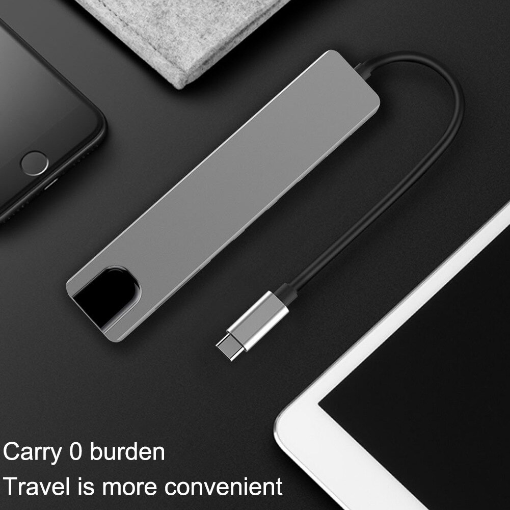 Type C to Thunderbolt 3 Dock 100M Rj45 HDMI 4K PD ... – Grandado