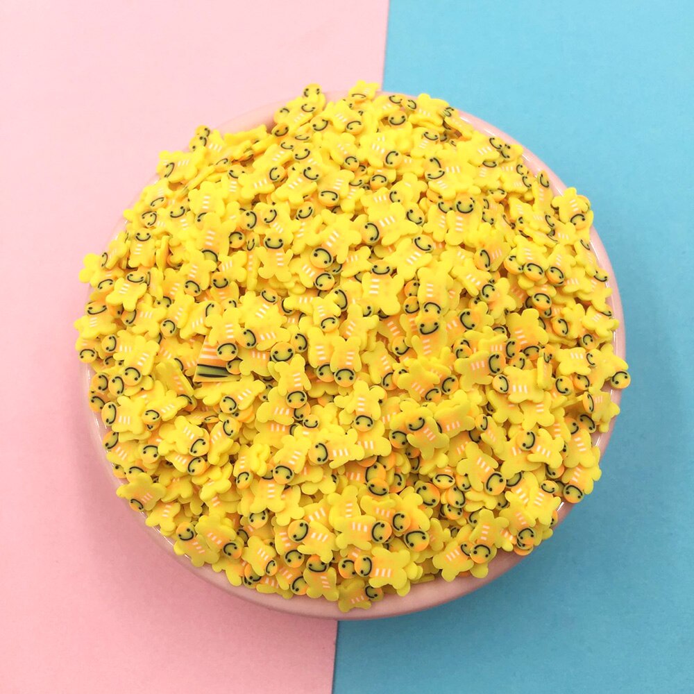 50g Yellow Gingerbread Man Slice Polymer Clay Spri... – Grandado