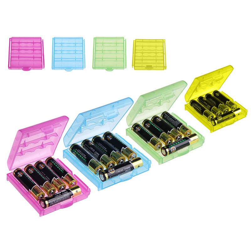 4 Slots AA AAA Rechargeable Battery Hard Plastic C... – Vicedeal