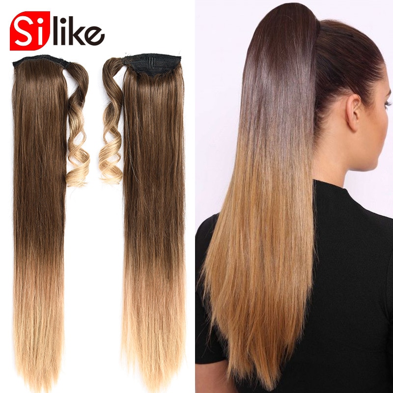 Silike 24inch Synthetic Straight Ponytail Syntheti... – Vicedeal