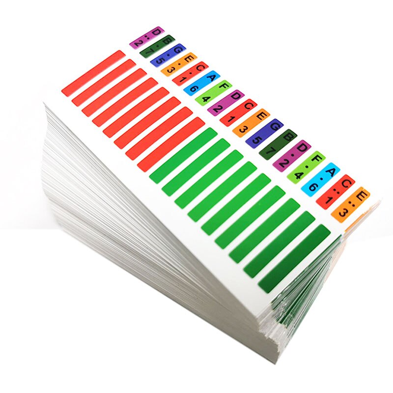 10PCS Colorful Kalimba Scale Sticker 17 Keys Thumb... – Grandado