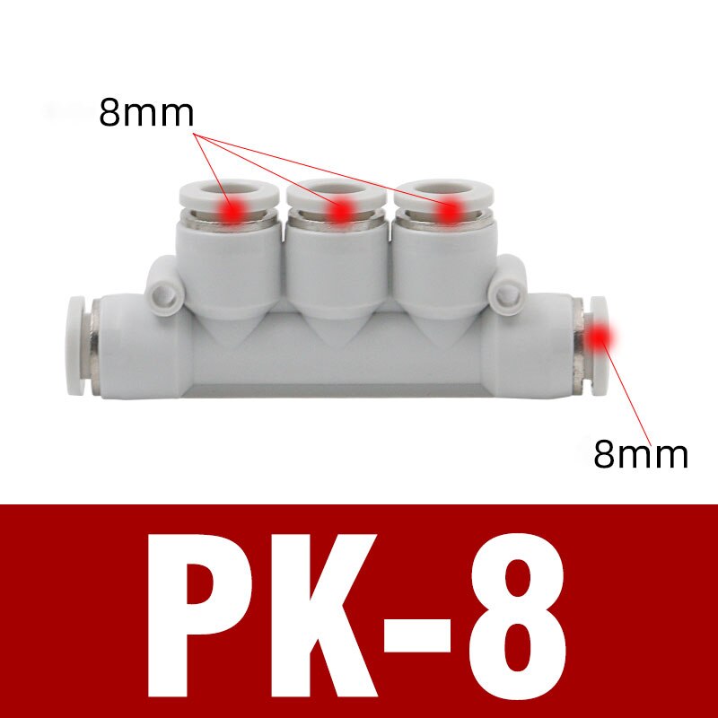 5pcs PK Air Pneumatic Fitting 5 Way One Touch 4mm ... – Grandado