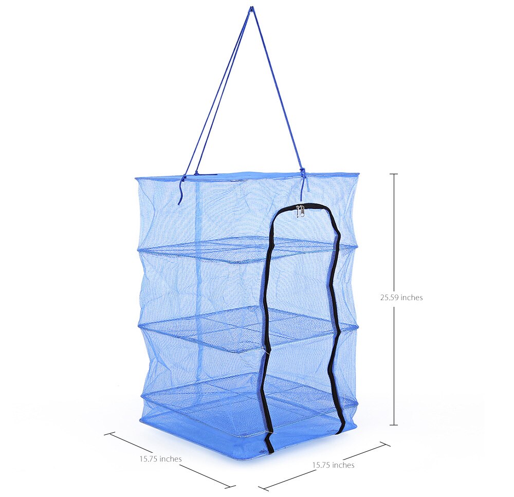 Foldable 4 Layers Drying Net Fish Net Drying Rack ... – Vicedeal