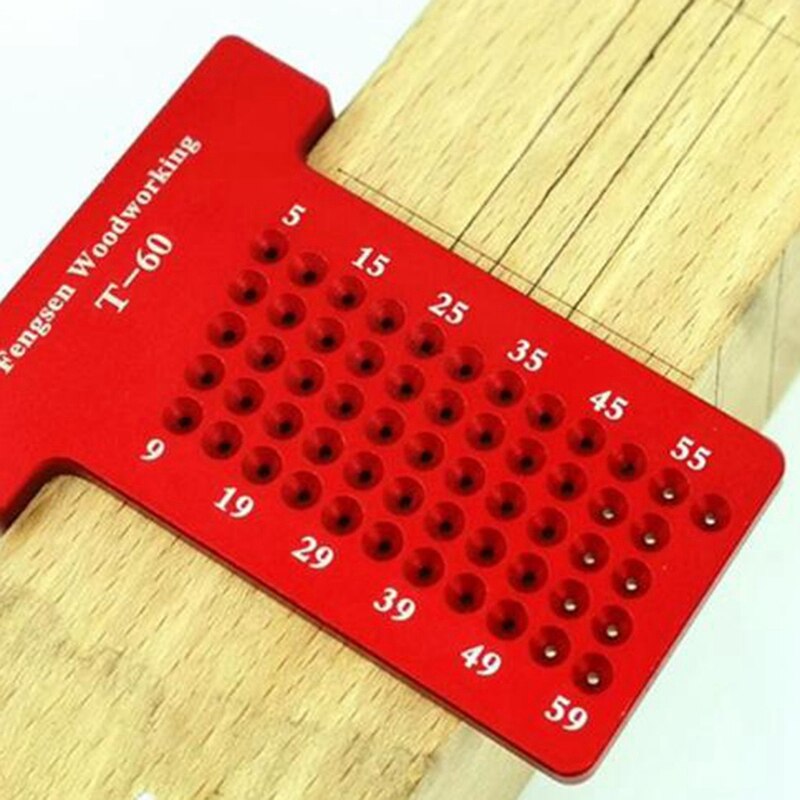Woodworking Scribe T60 T-Type Ruler Hole Scribing ... – Grandado