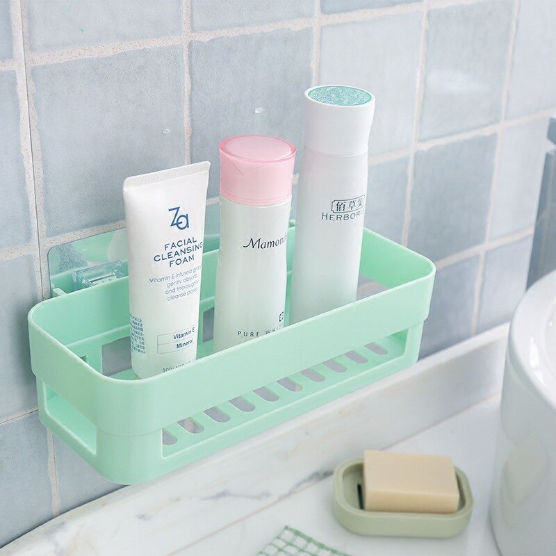 Bathroom Shelf Bathroom Adhesive Storage Rack Kitc... – Grandado