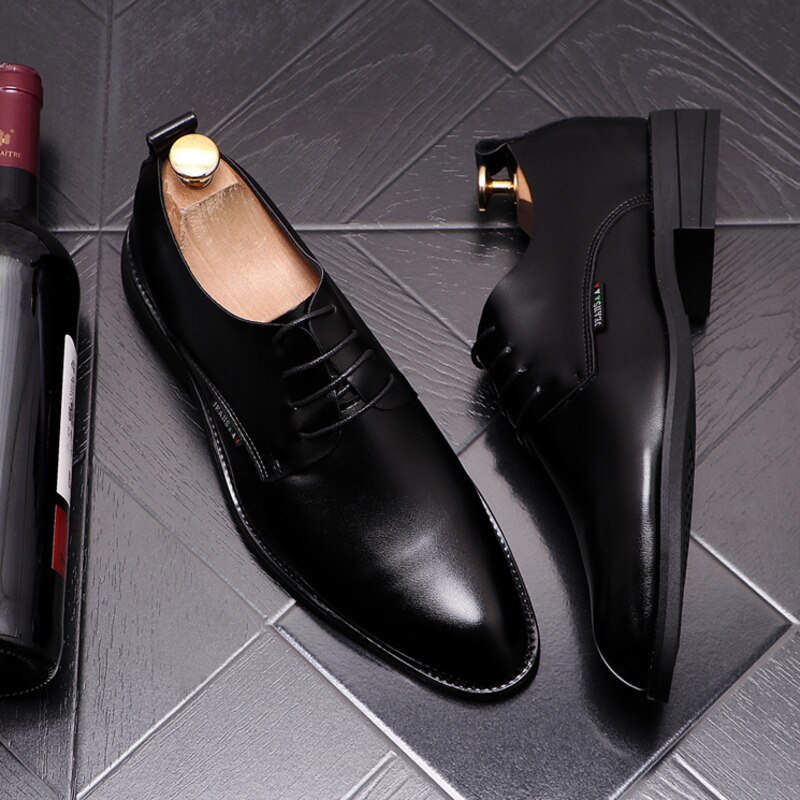 Luxury Business Oxford Leather Shoes Men Breathabl... – Vicedeal