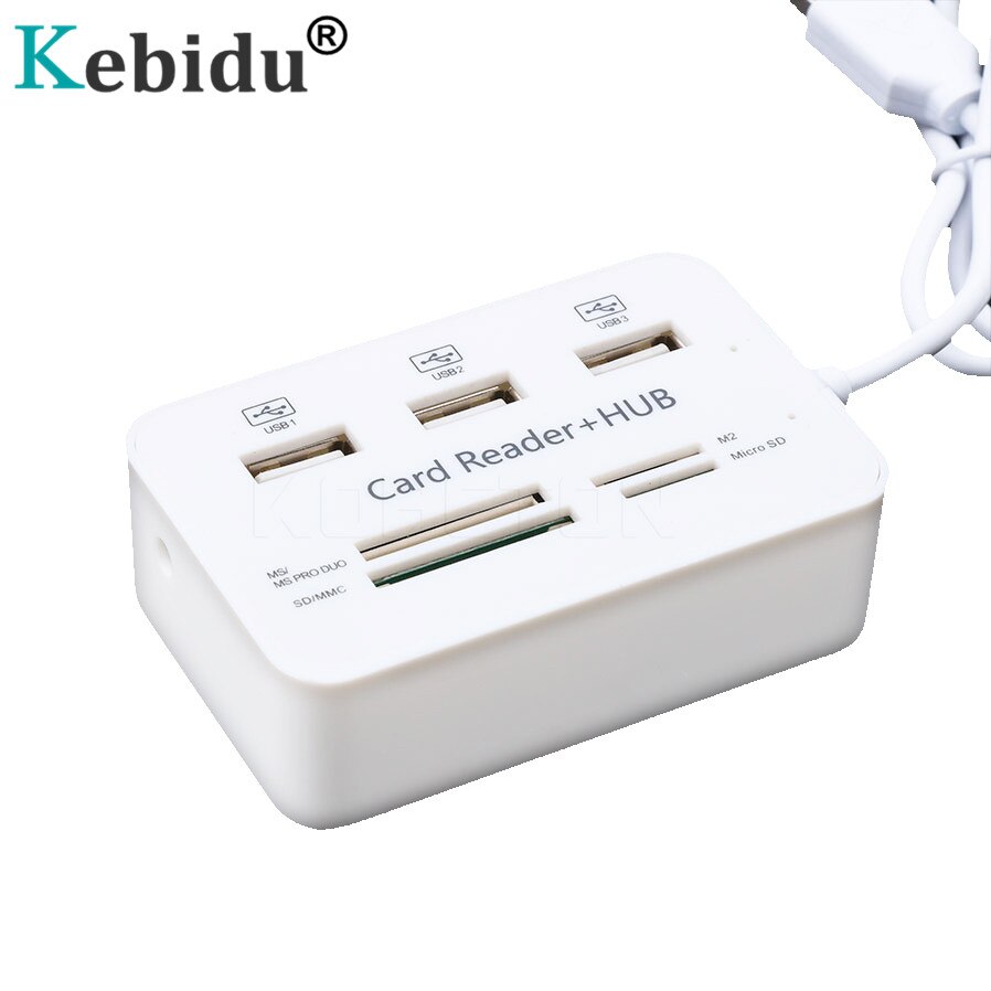 Kebidu-Hub divisor de 3 puertos USB 2,0, con lecto... – Grandado