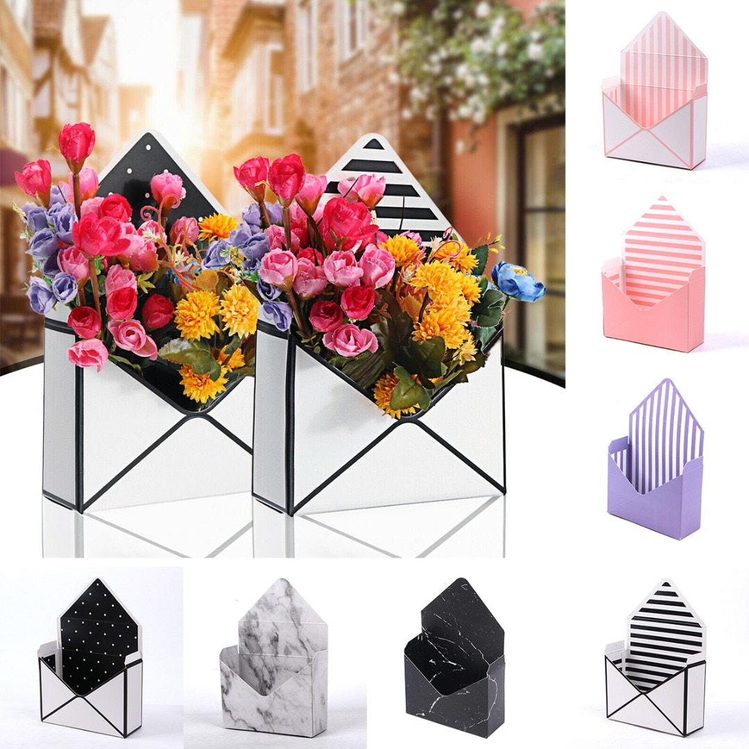 12pcs Folding Envelope Flower Box Paper Floral Wra... – Grandado