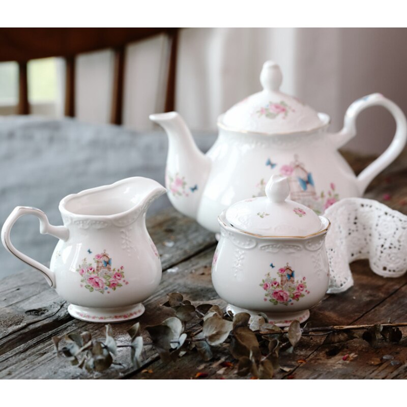 3pcs European Coffee Sugar Pot Milk Pot Set Britis... – Vicedeal