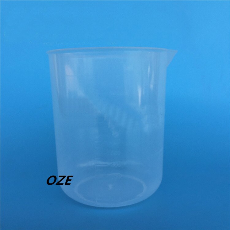 1PCS Graduated Scale Clear White Plastic Beaker 1000ML Measuring Cup ...