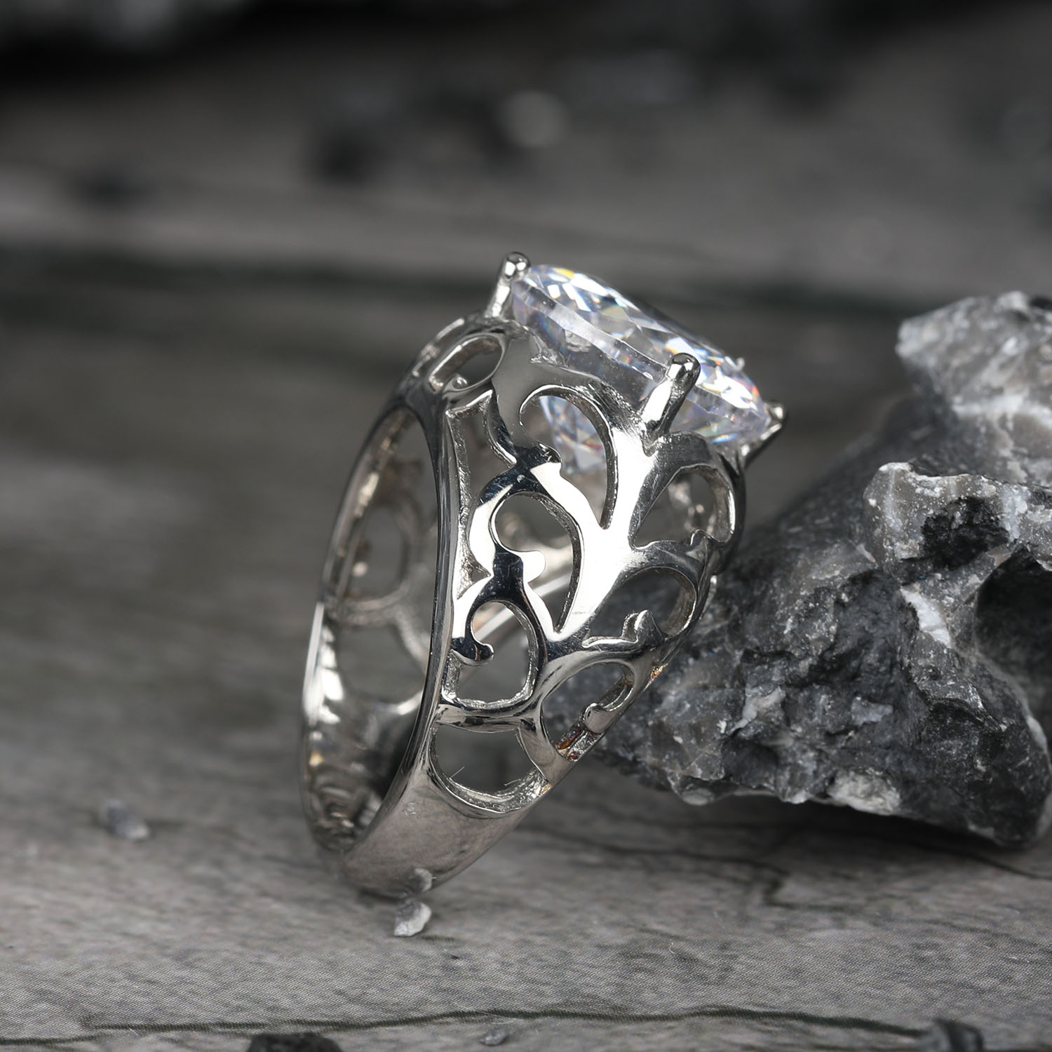 Newest 2022 Stainless Steel 5A Cubic Zirconia Enga... – Grandado