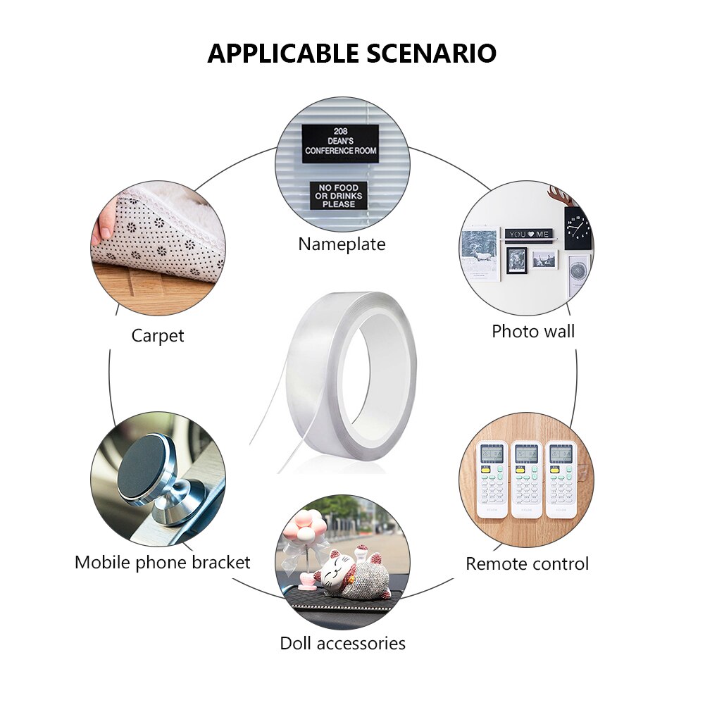 Waterproof Adhesive Tape Nano Magic Tape Double Si... – Vicedeal