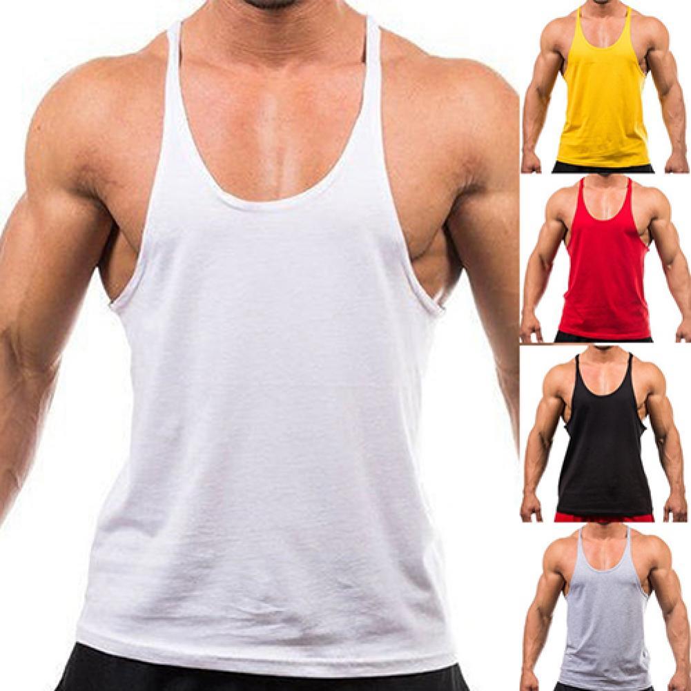 Men's Sleeveless Singlets Muscle Vest Gym Fitness ... – Vicedeal