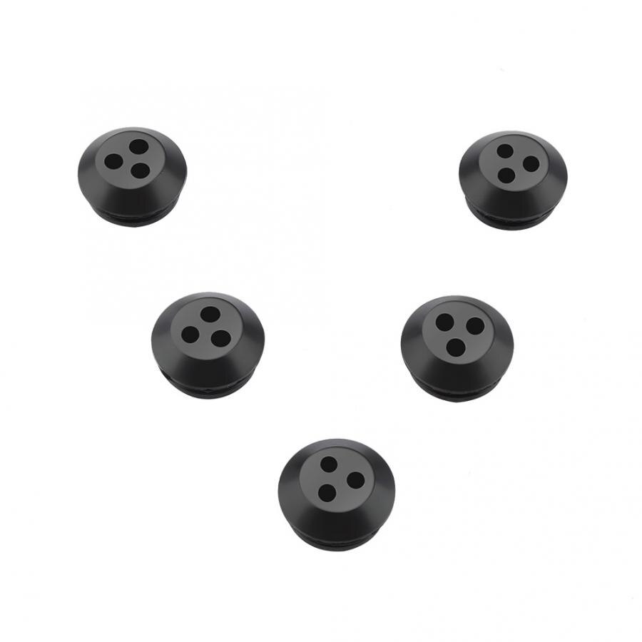 5pcs 3 Hole Black Assortment Fastener Kit Rubber F... – Grandado