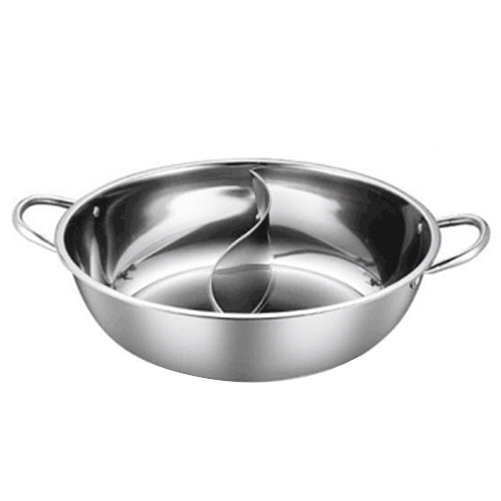 Stainless Steel Twin Divided Double Pot Hotpot Coo Grandado