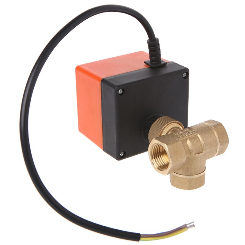 AC220V 3 Way 3 Wire 2 Control Motorized Ball Valve... – Grandado