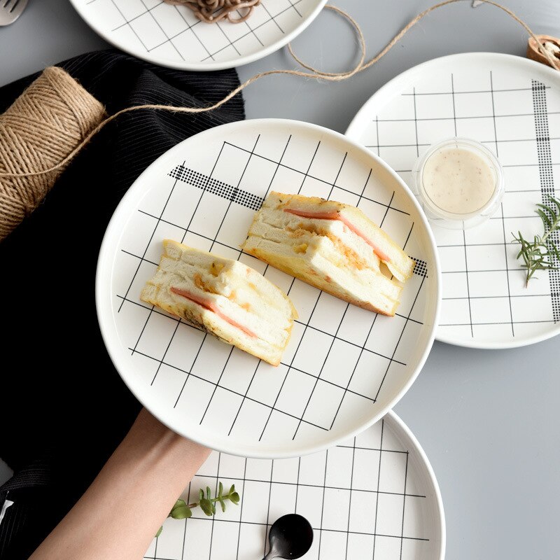 Huishoudelijke Keramische Plaat Ronde Diner Plaat ... – Grandado