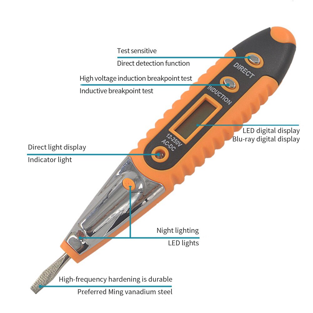 Digital Test Pencil Tester Electrical Voltage Scre... – Grandado