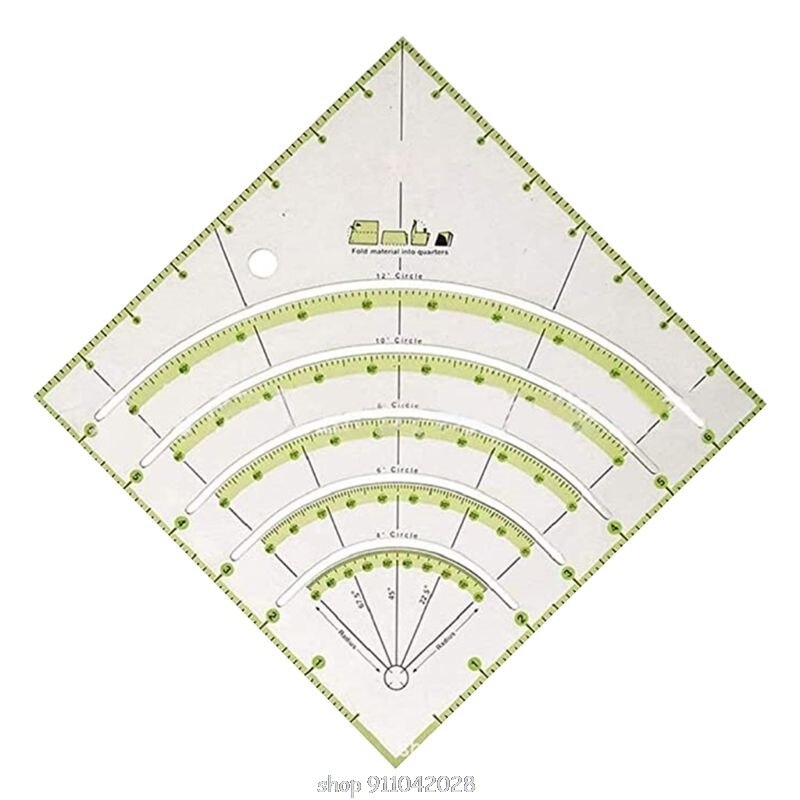 Arcs & Fans Quilt Circle Cutter Ruler,Multifunctio... – Grandado