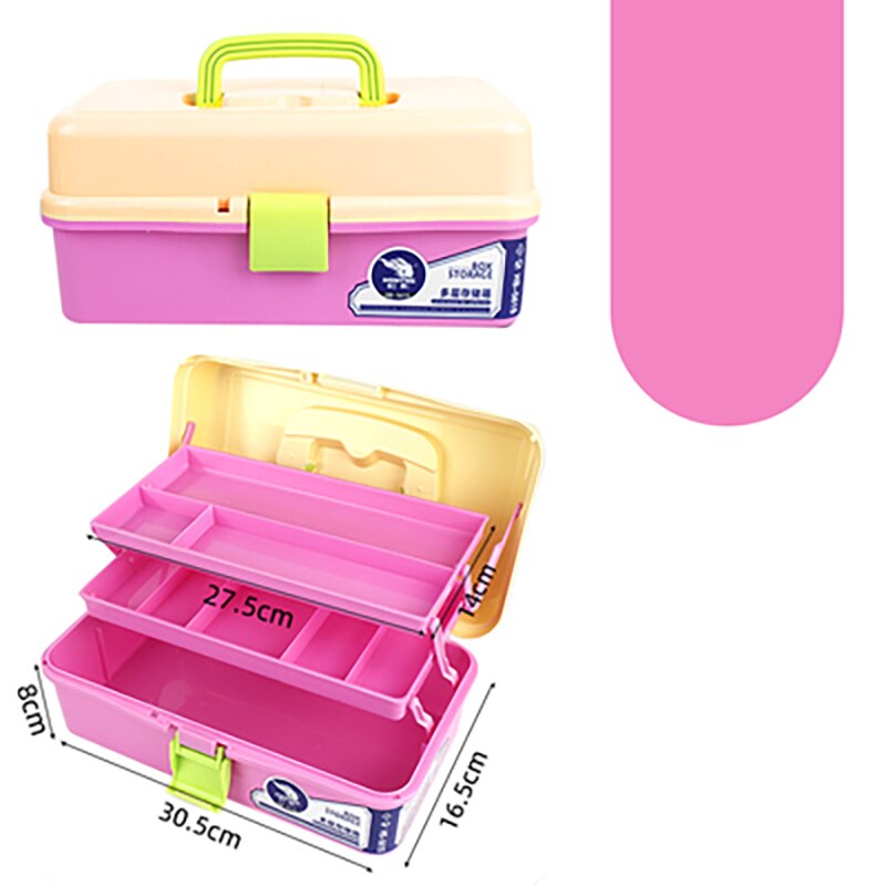 3 Layers MultiFunction Portable Art Supplies Organ... – Vicedeal