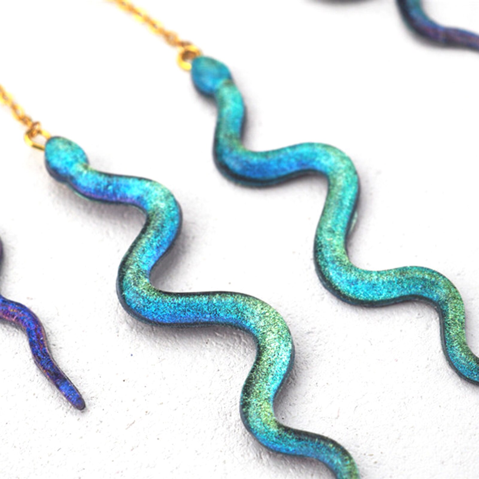 Earrings Silicone Mold Snake Head DIY Keychain Mou... – Grandado