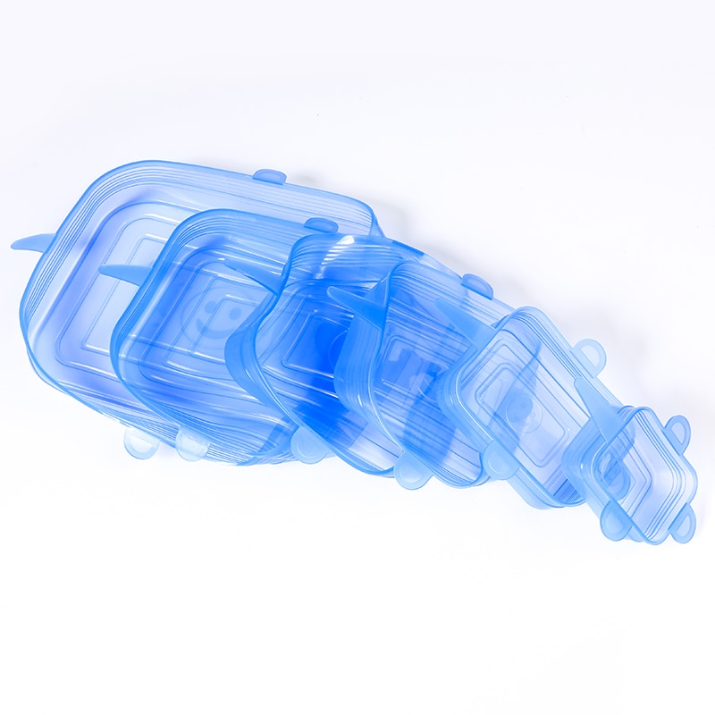 6pcs Stretch Adjustable Bowl Lids Rectangle Reusab... – Grandado