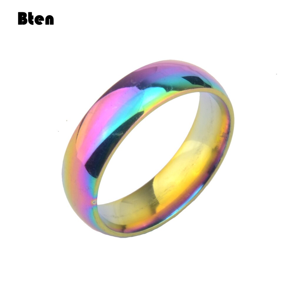 Bten LGBT Rainbow Ring Gay Pride Colorful Men Wome... – Grandado
