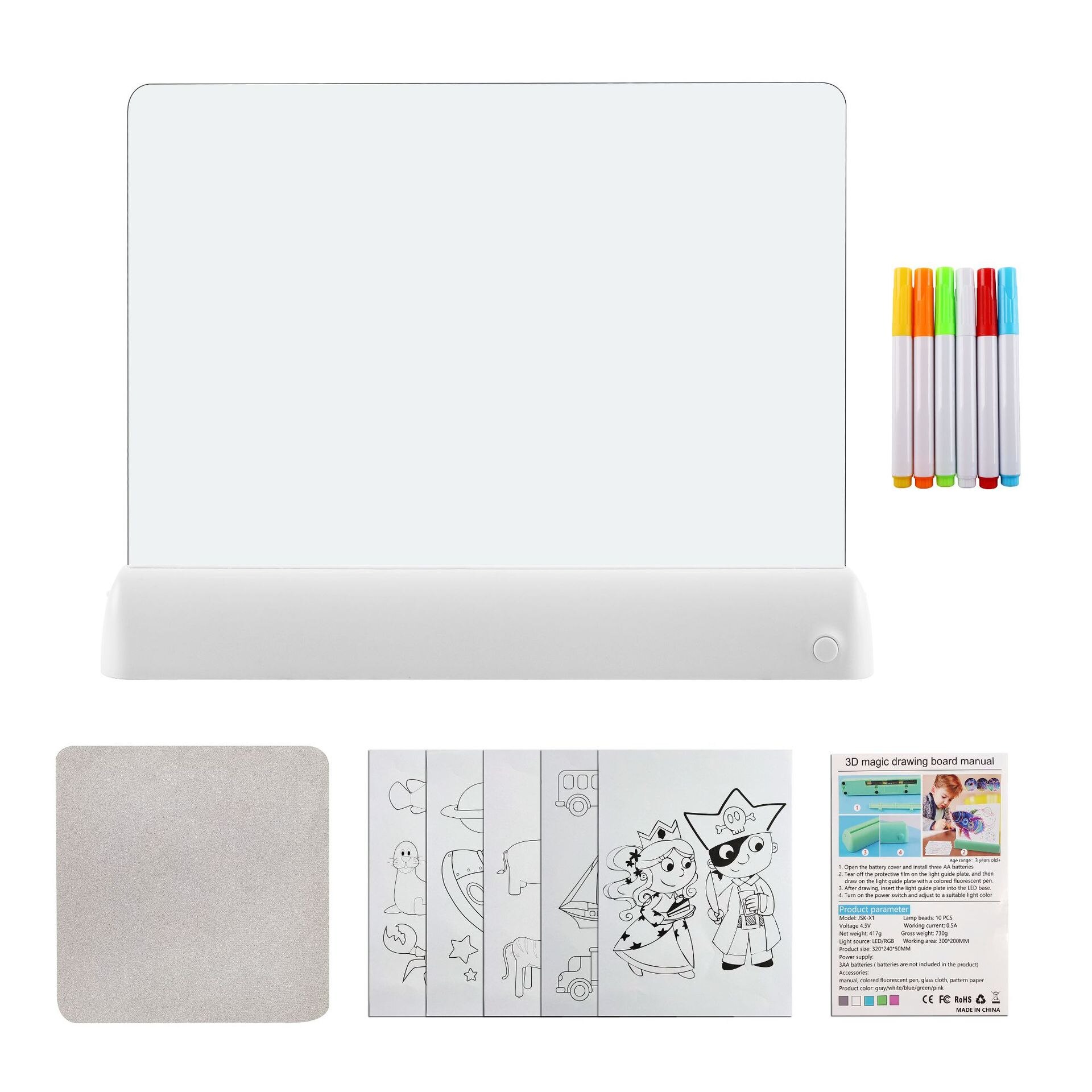 3D LED Fluorescent Drawing Board Luminous Toys Chi... – Grandado